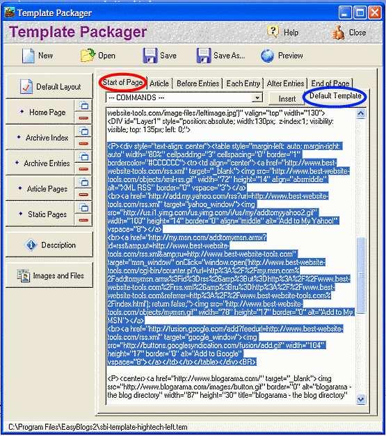 Orange Rss Button How To Remove Add Or Modify Your Easyblogs Pages