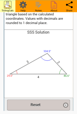 Triangle Calculator App Solves For Sides, Angles, Height, Area ...